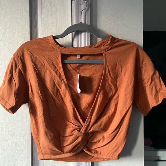 Tops | Rust Crop Top | Poshmark